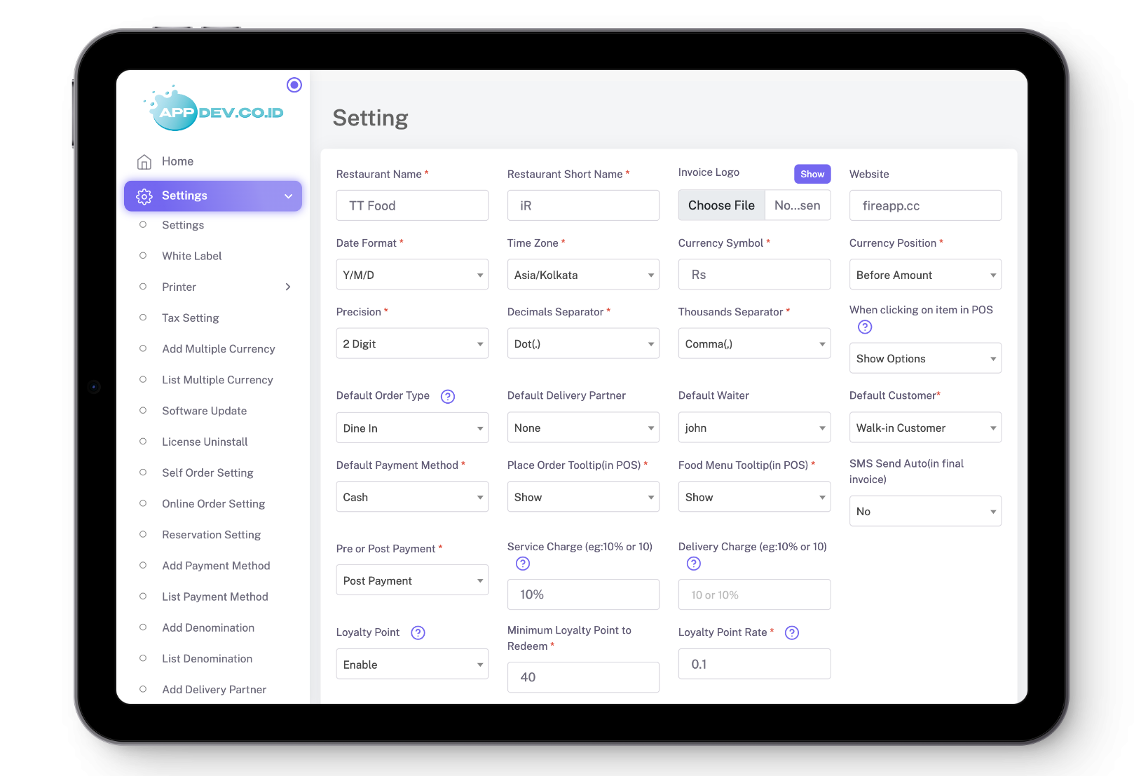 Jasa Pembuatan Aplikasi Kasir Restoran Custom - APPDEV.ID